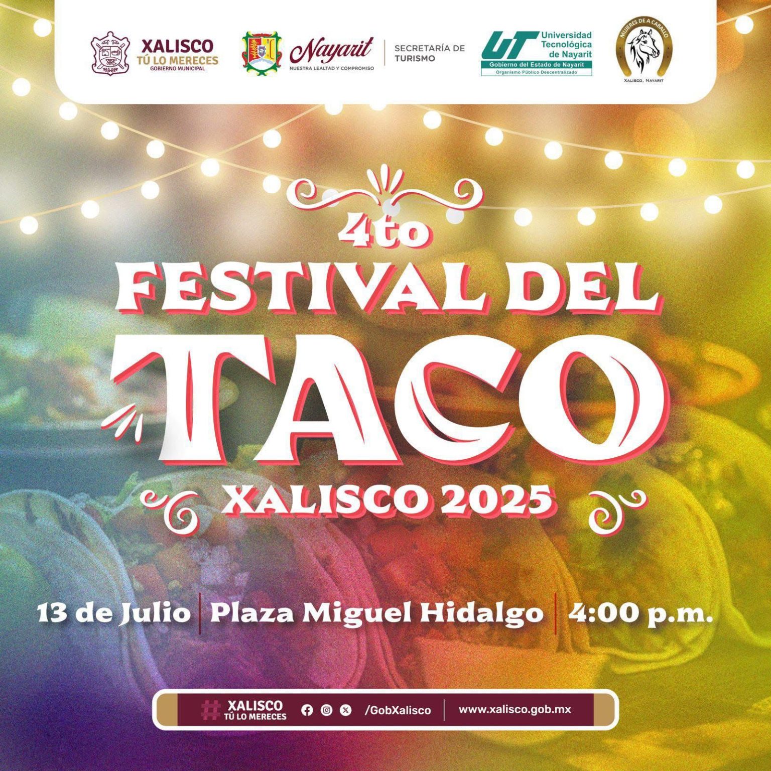 Todo listo para el 4to. Festival del Taco en Xalisco – Secretaría de ...